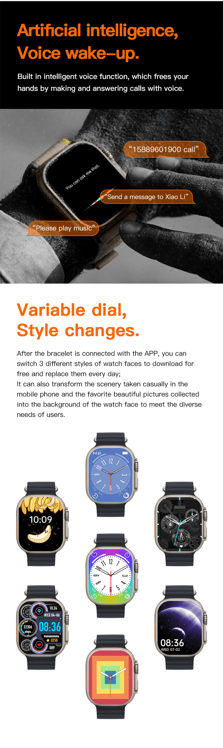 Buy T900 Ultra 2 Smartwatch 2.09 Inches Large Screen Long Standby Time Brightness Display with ...